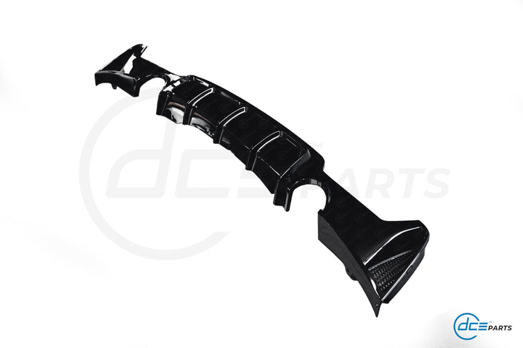 BMW 4 Series F32/F33/F36 Gloss Black MP Style Diffuser M-Sport Bumper ...