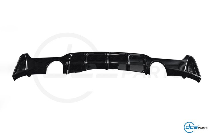 BMW 4 Series F32/F33/F36 Gloss Black MP Style Diffuser M-Sport Bumper ...