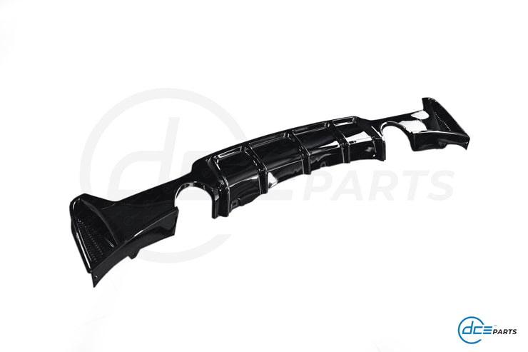 BMW 4 Series F32/F33/F36 Gloss Black MP Style Diffuser M-Sport Bumper ...
