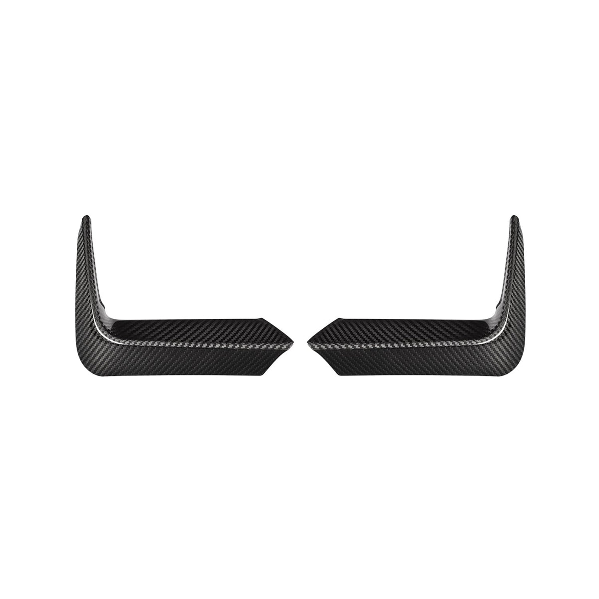 MHC+ BMW M3/M4 Rear Bumper Inserts In Gloss Pre Preg Carbon Fibre (F80 ...