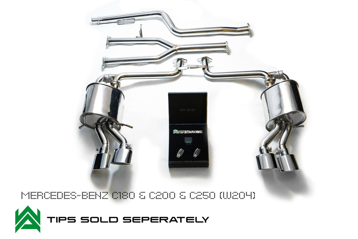 Armytrix - MERCEDES-BENZ C-CLASS W204 C200 - Cat-back Stainless Steel ...