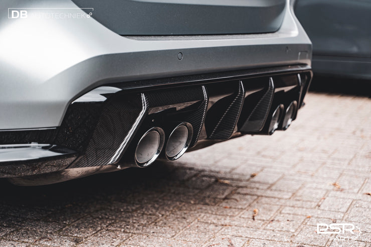 BMW G80 G81 M3 & G82 G83 M4 Carbon Fibre OEM Style Rear Diffuser – PSR ...